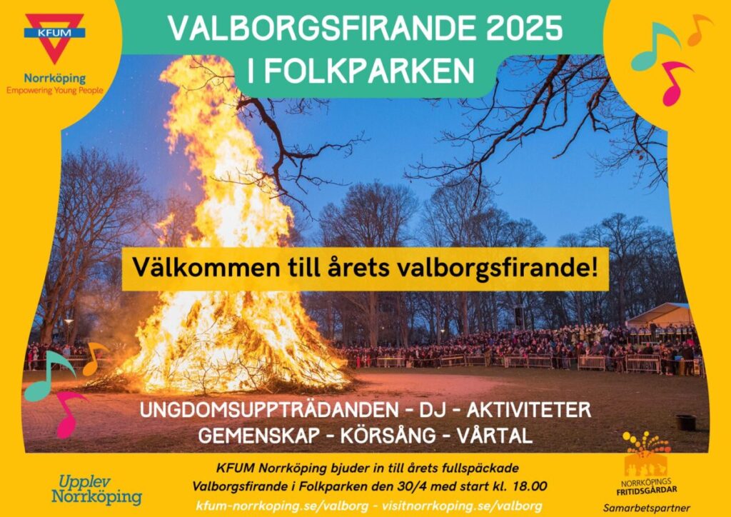 Valborgsfirande i Folkparken 2025 - KFUM Norrköping